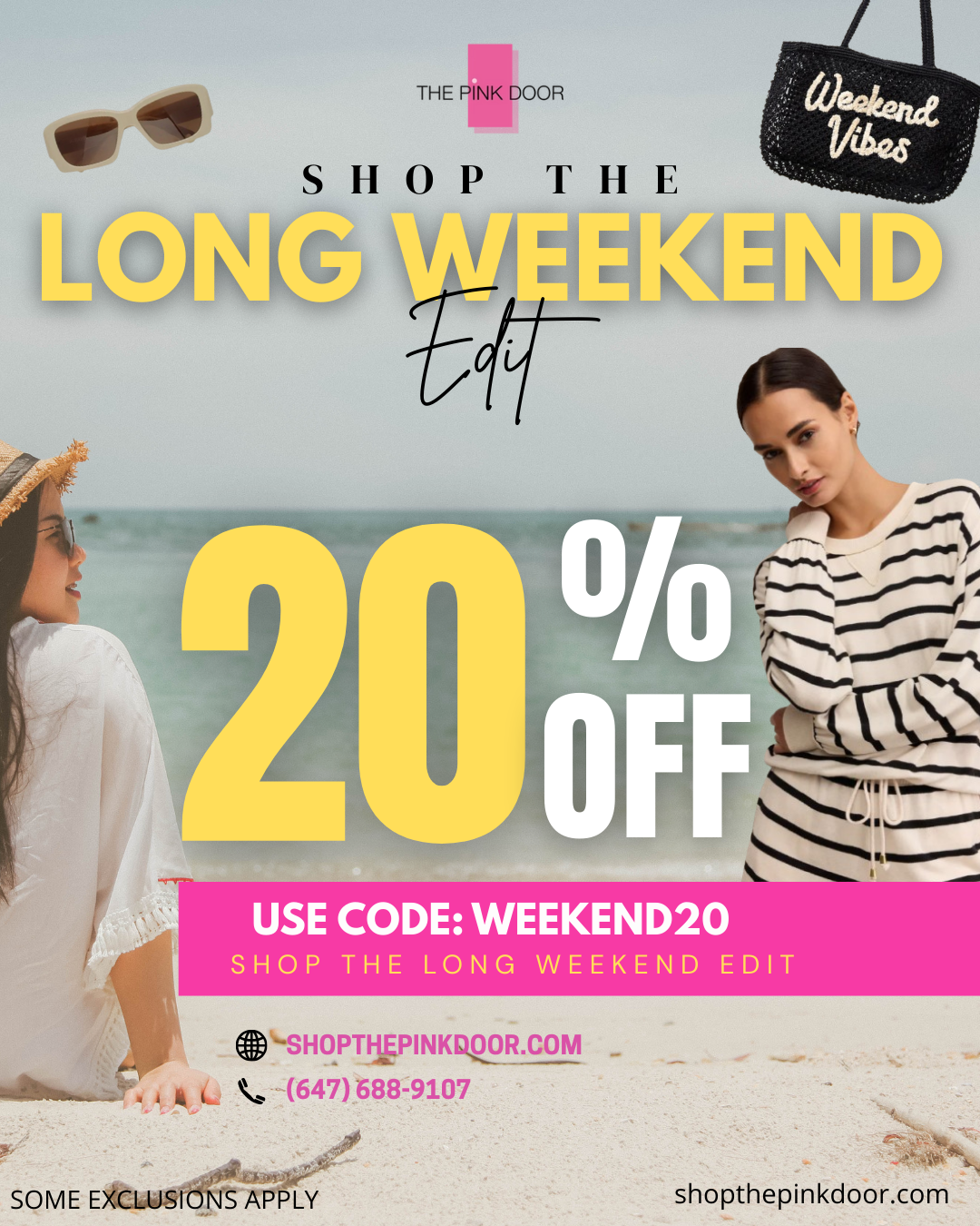 LONG WEEKEND EDIT – Shop The Pink Door