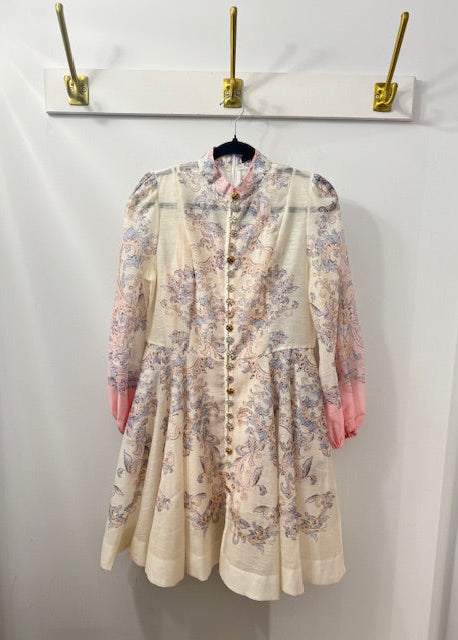The Pink Door Filigree Print Multi Bottom Dress Ivory – Shop The Pink Door